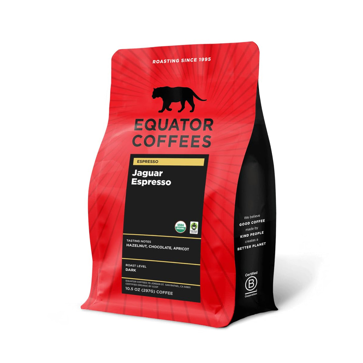 Equator Coffee - Jaguar Espresso Whole Bean Coffee | Seattle Coffee Gear