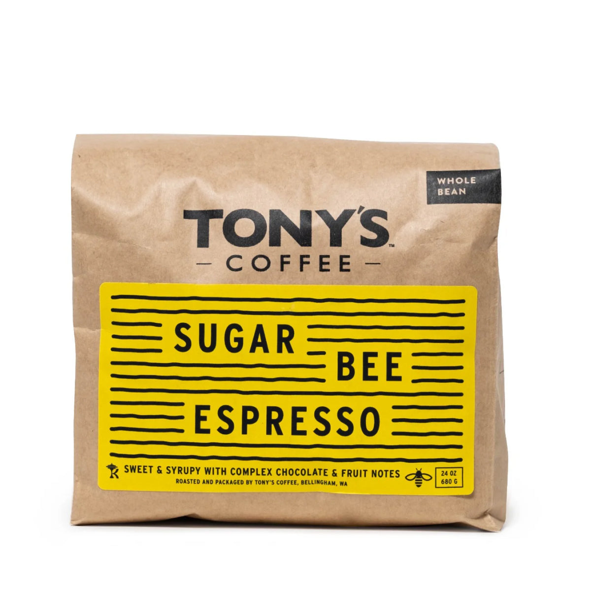 Tonys Coffee - Sugar Bee Espresso - 1.5 lb Whole Bean Coffee | Seattle ...