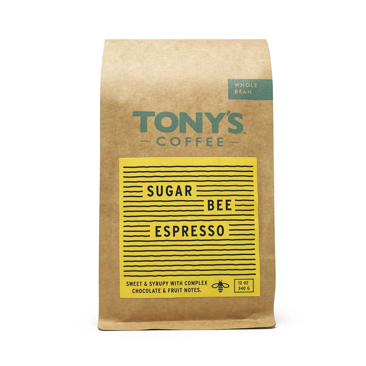 Tonys Coffee - Sugar Bee Espresso Whole Bean Coffee | Seattle Coffee Gear